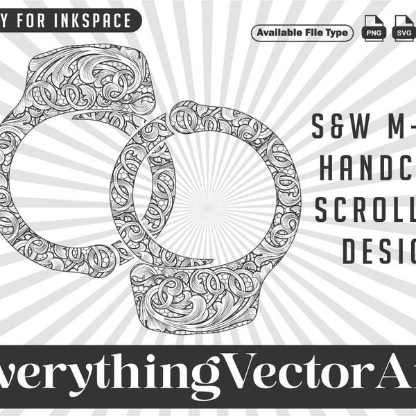 Vector Colt Govt. Model Scroll Design Svg,lasercut,laserengraving ...