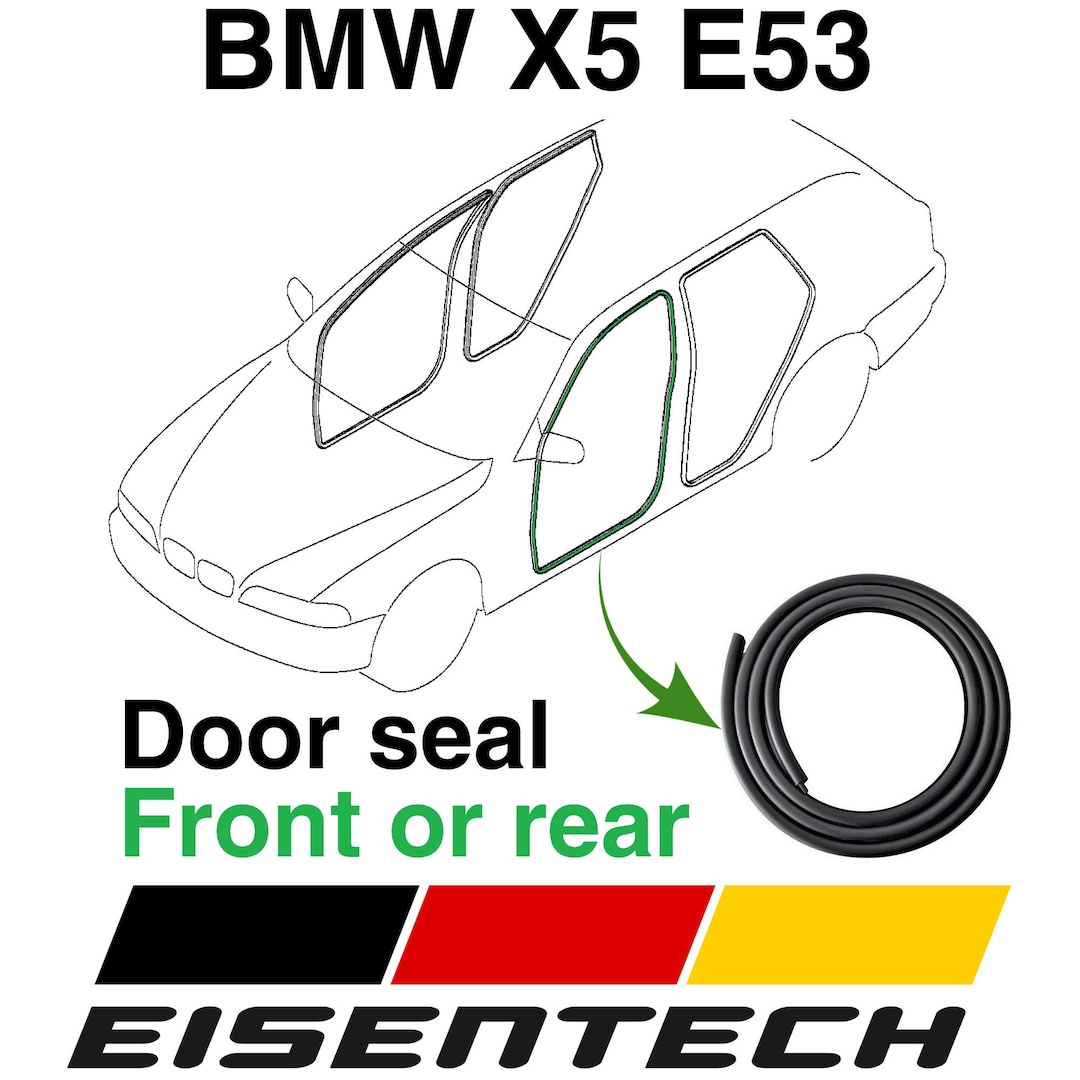 BMW X5 E53 2000-2006 Velvet/rubber Door Seal Weather Strip Replacement ...