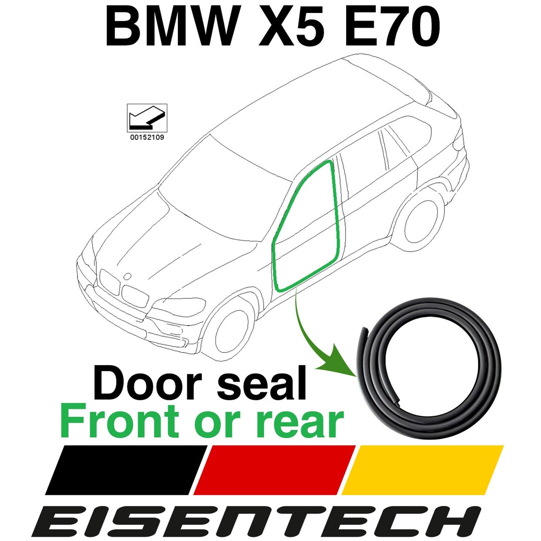 BMW X5 E70 2007-2013 Velvet/rubber Door Seal Weather Strip Replacement ...