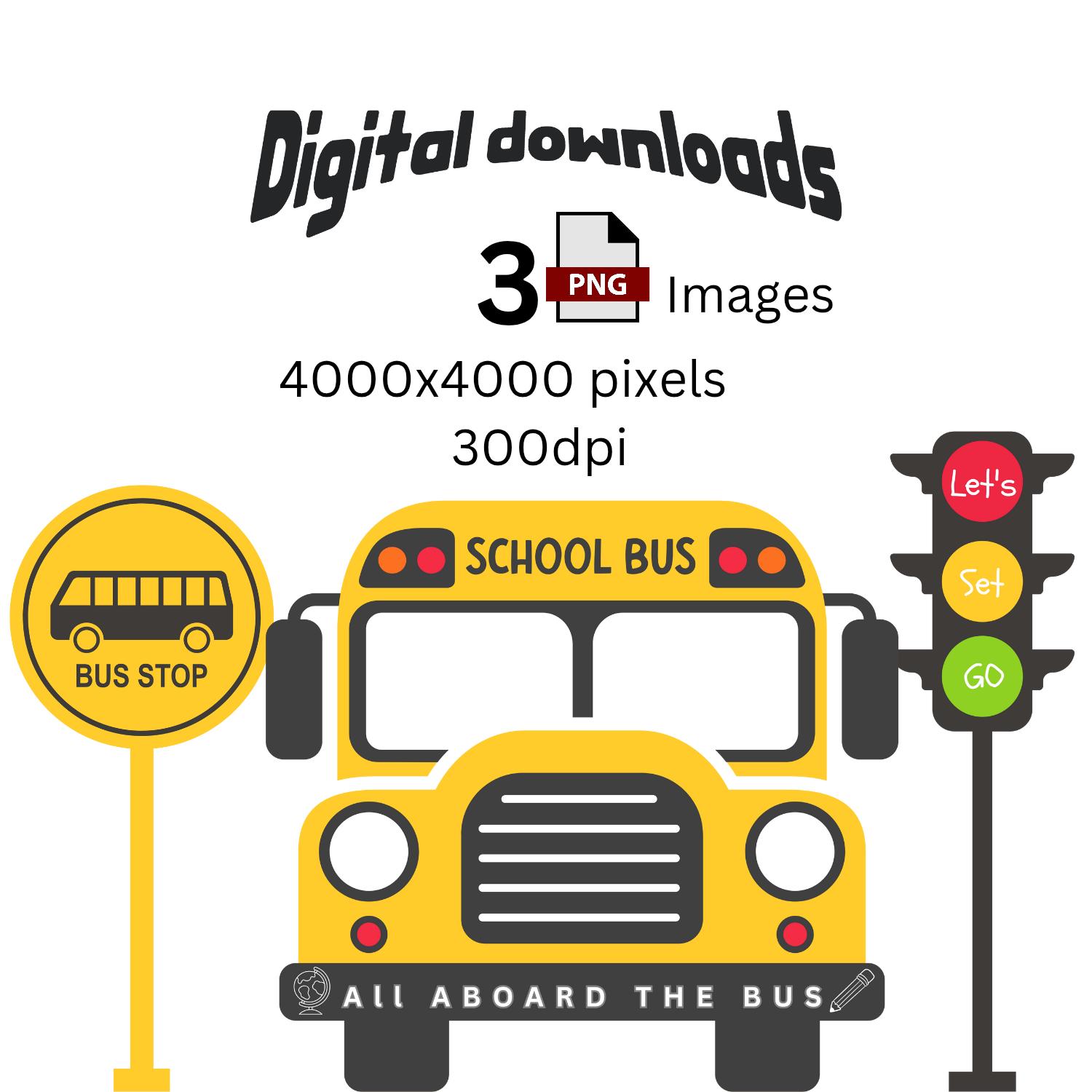 School Bus Photo Booth Prop: First Day of School Party (digital ...