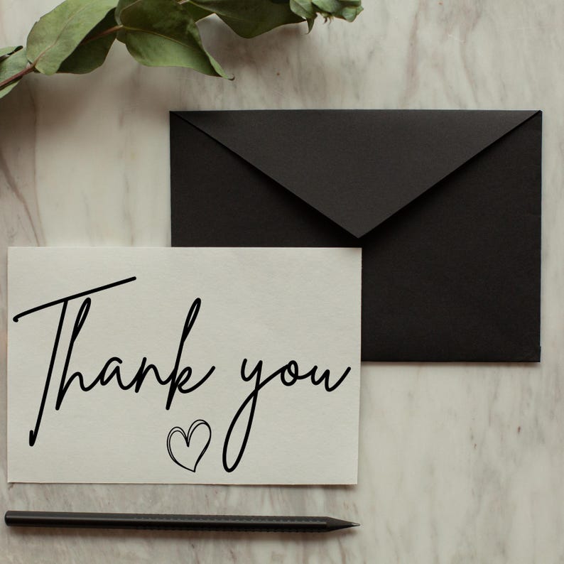 Printable Thank You Card - 5in X 7in Card - Digital Download PDF & Pngs ...