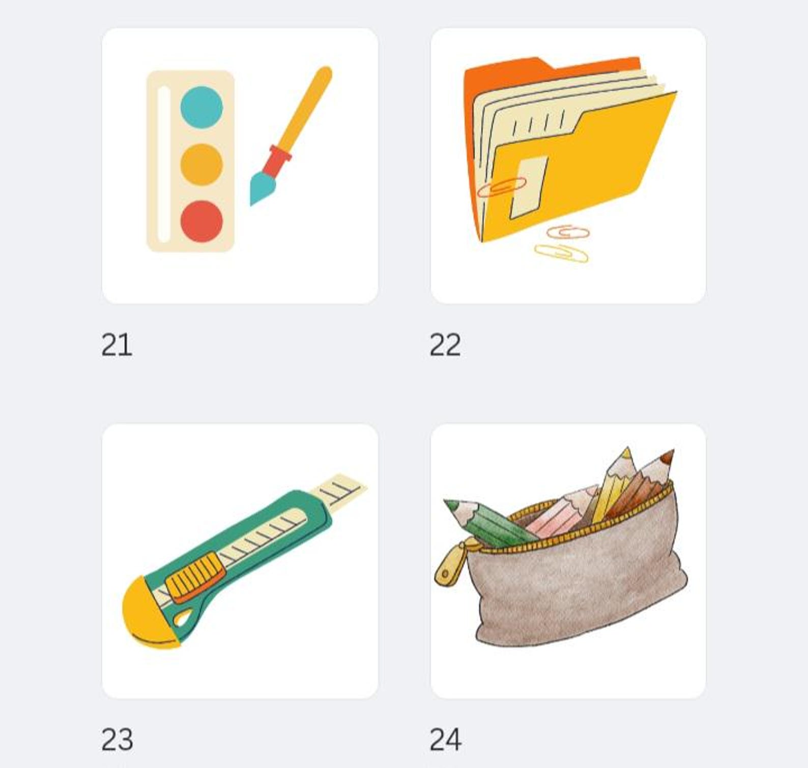 Back to School Clipart: Pastel School Supplies PNG (digital Download ...