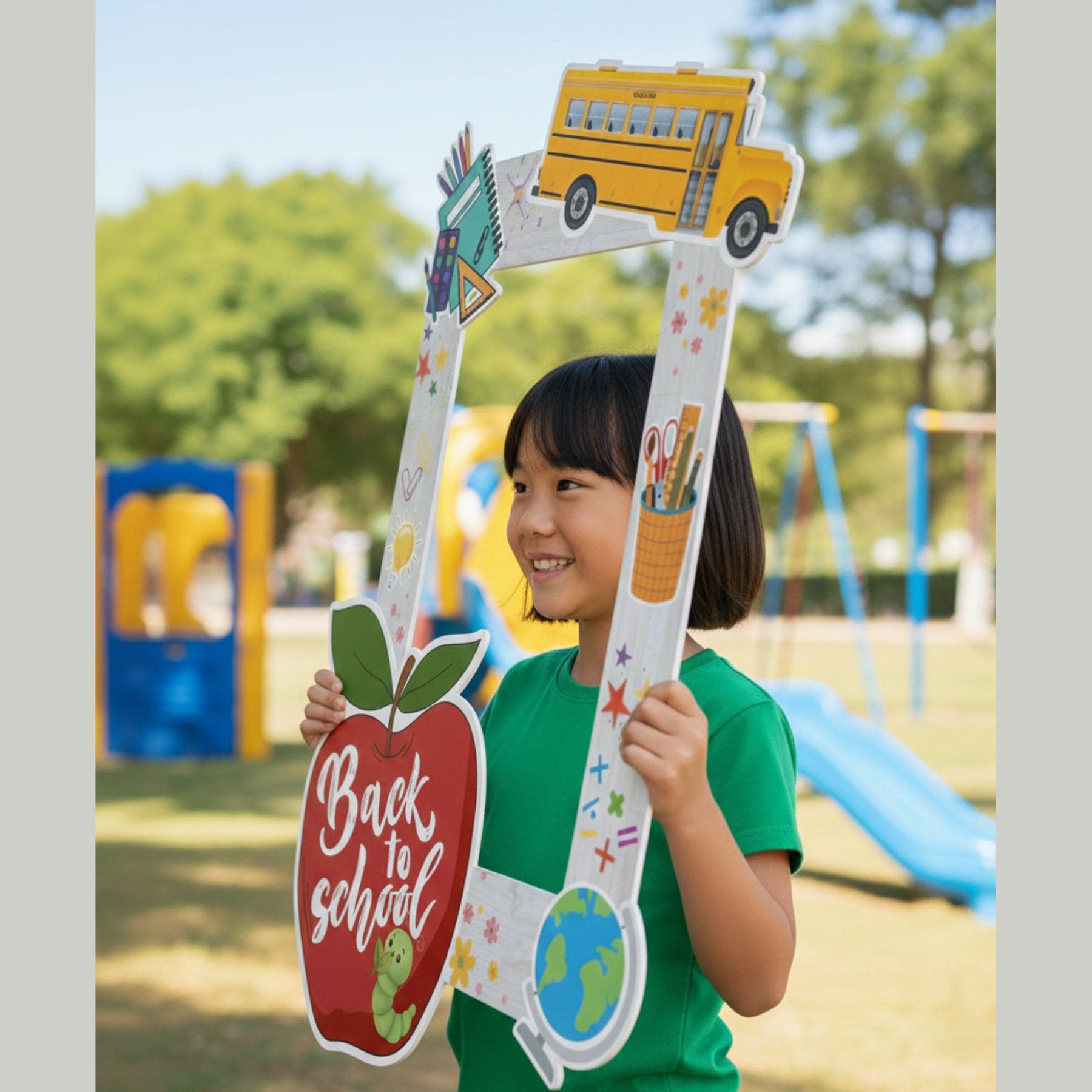 Back to School Photo Booth Frame | Printable PNG & PDF - Etsy