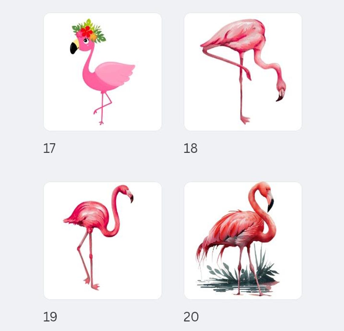 Flamingo Png Clipart, 20 Pink Tropical Flamingo Clipart, Tropical ...