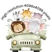 Watercolor Safari Animals Clipart: Jungle Baby Shower PNG (digital ...