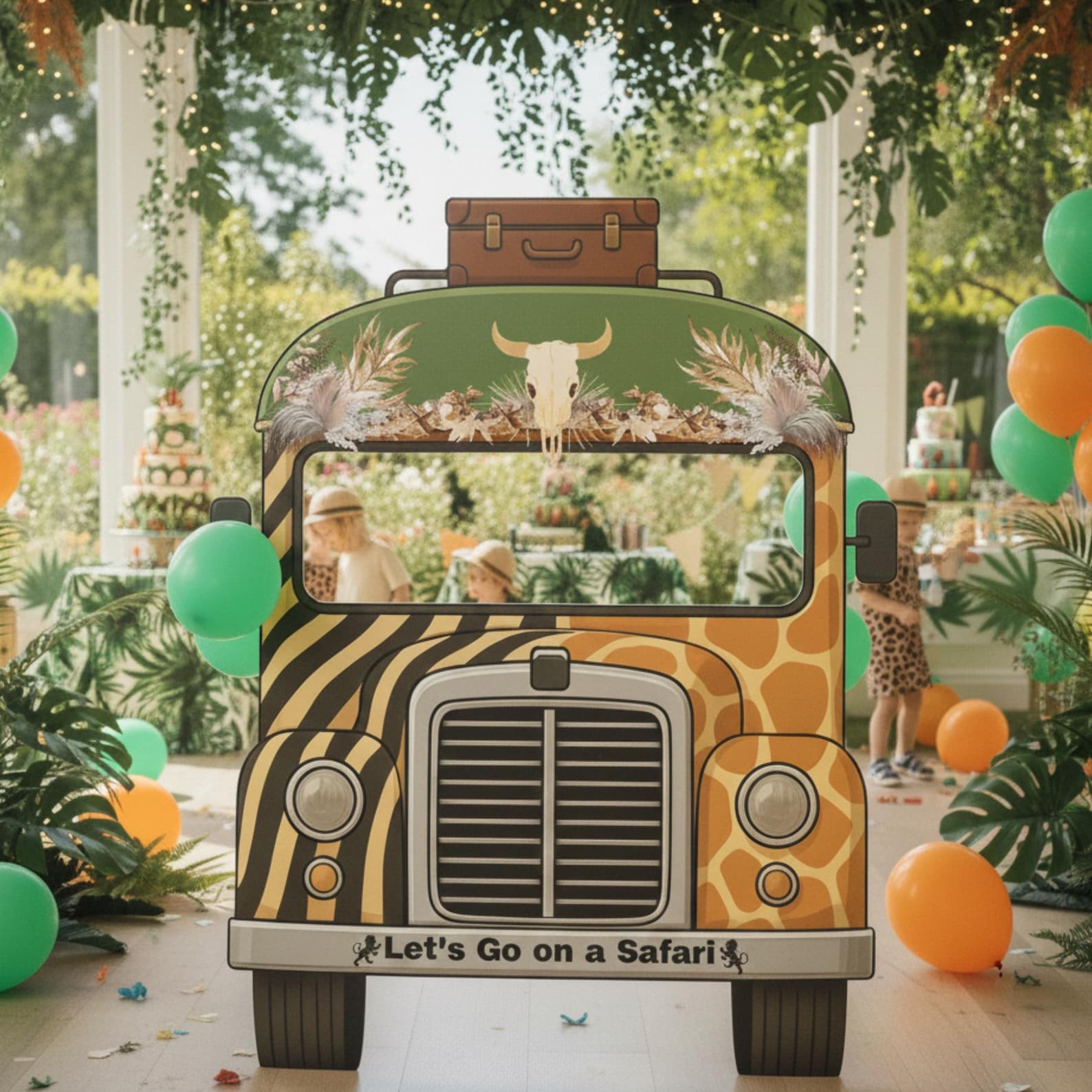 Safari Photo Booth Frame | Jungle Theme, Birthday (digital Download) - Etsy