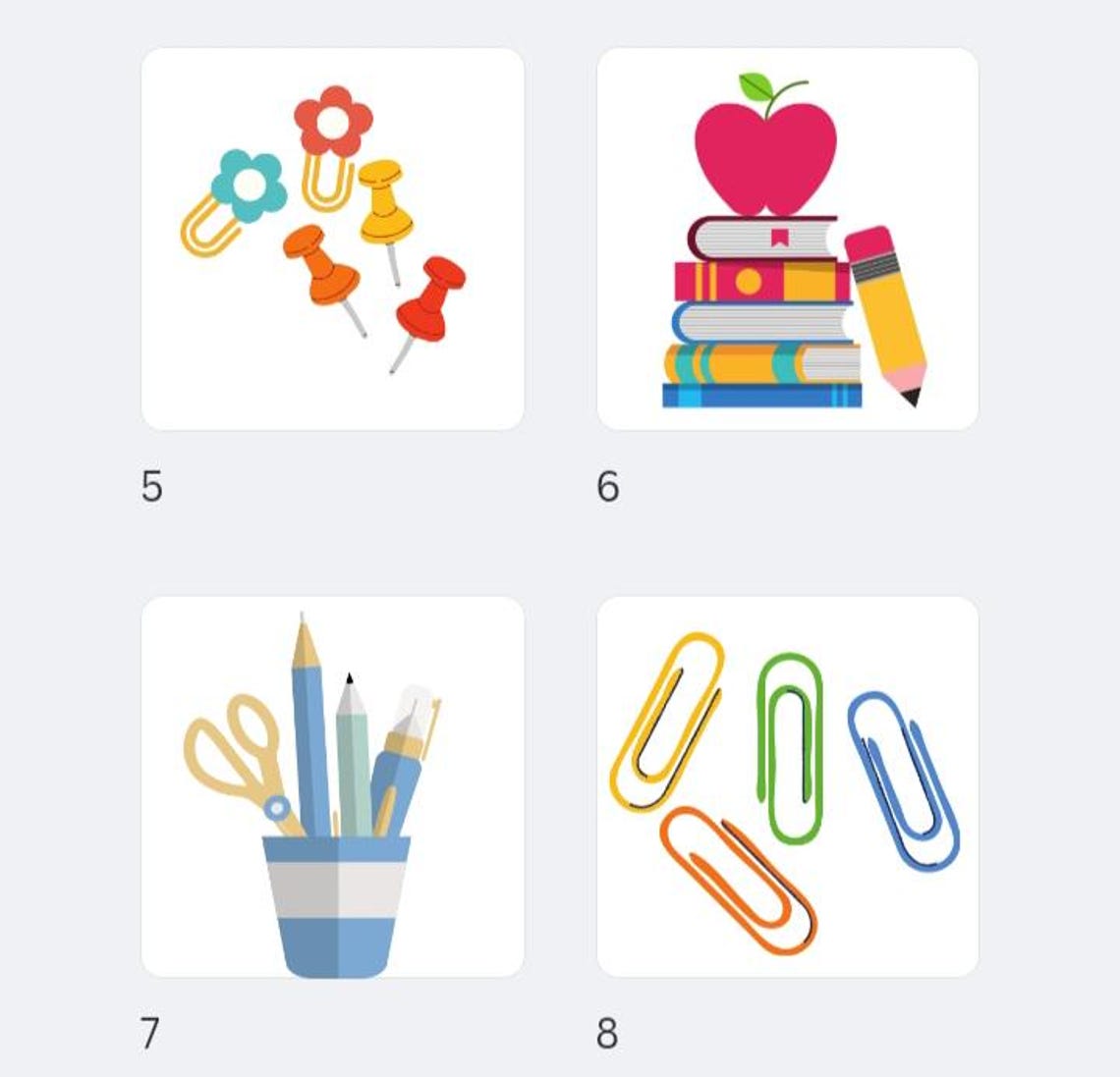 Back to School Clipart: Pastel School Supplies PNG (digital Download ...