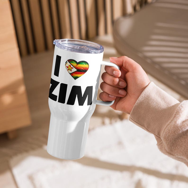 I Love Zim Travel Mug With Handle | Harare Zimbabwe Pride Cup - Etsy