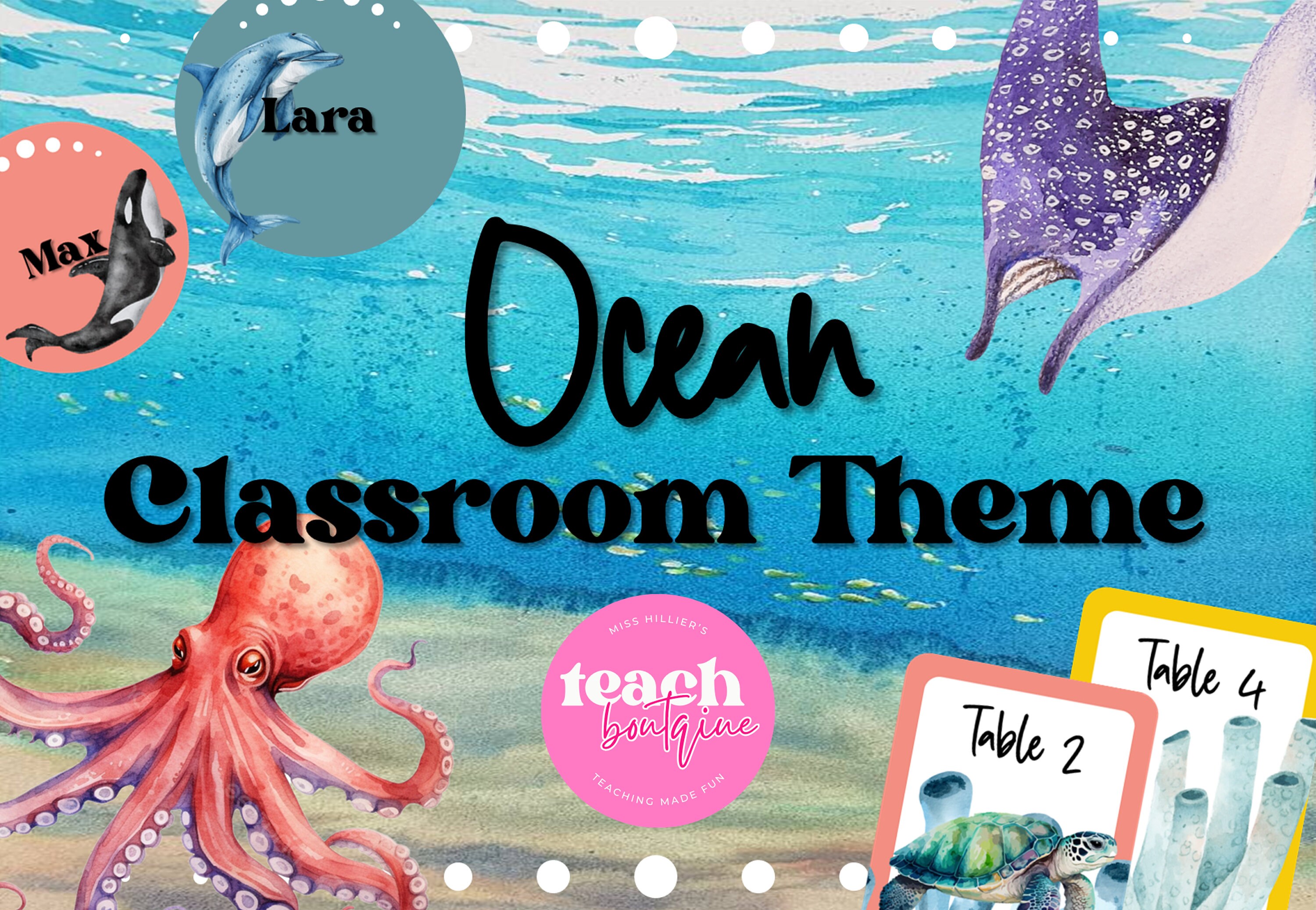 Ocean Classroom Theme - Etsy