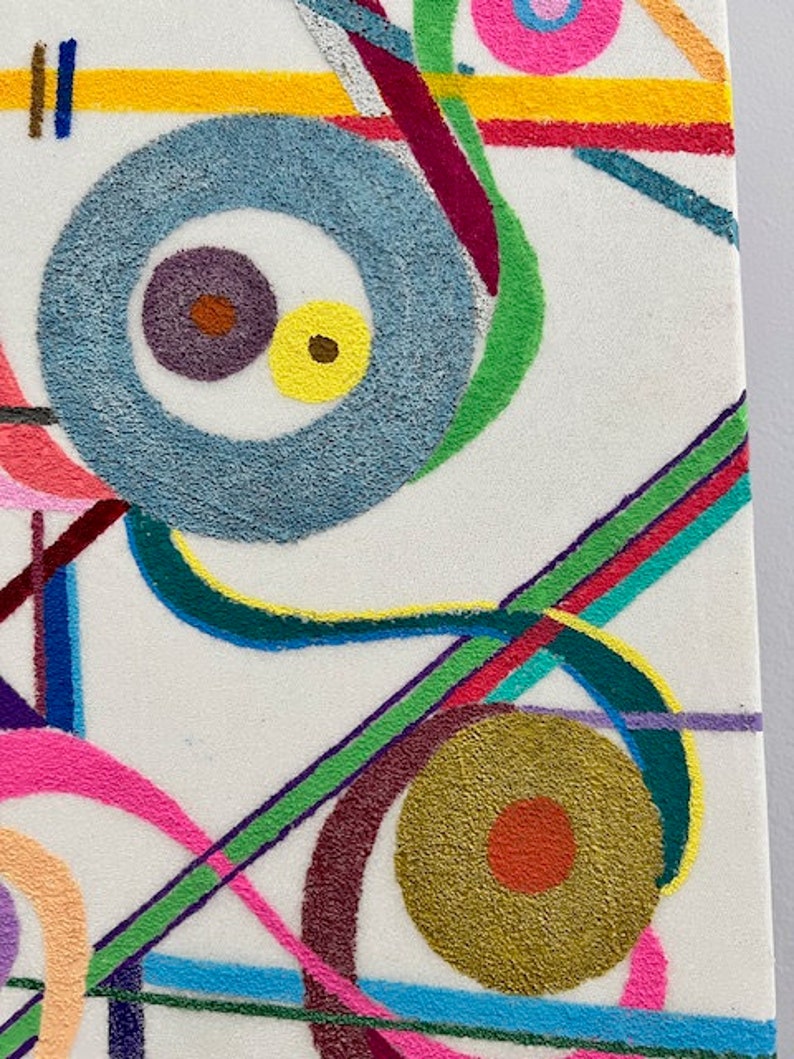 Conjunctions Maximalist Original Lyrical Abstract Acrylic on Canvas ...