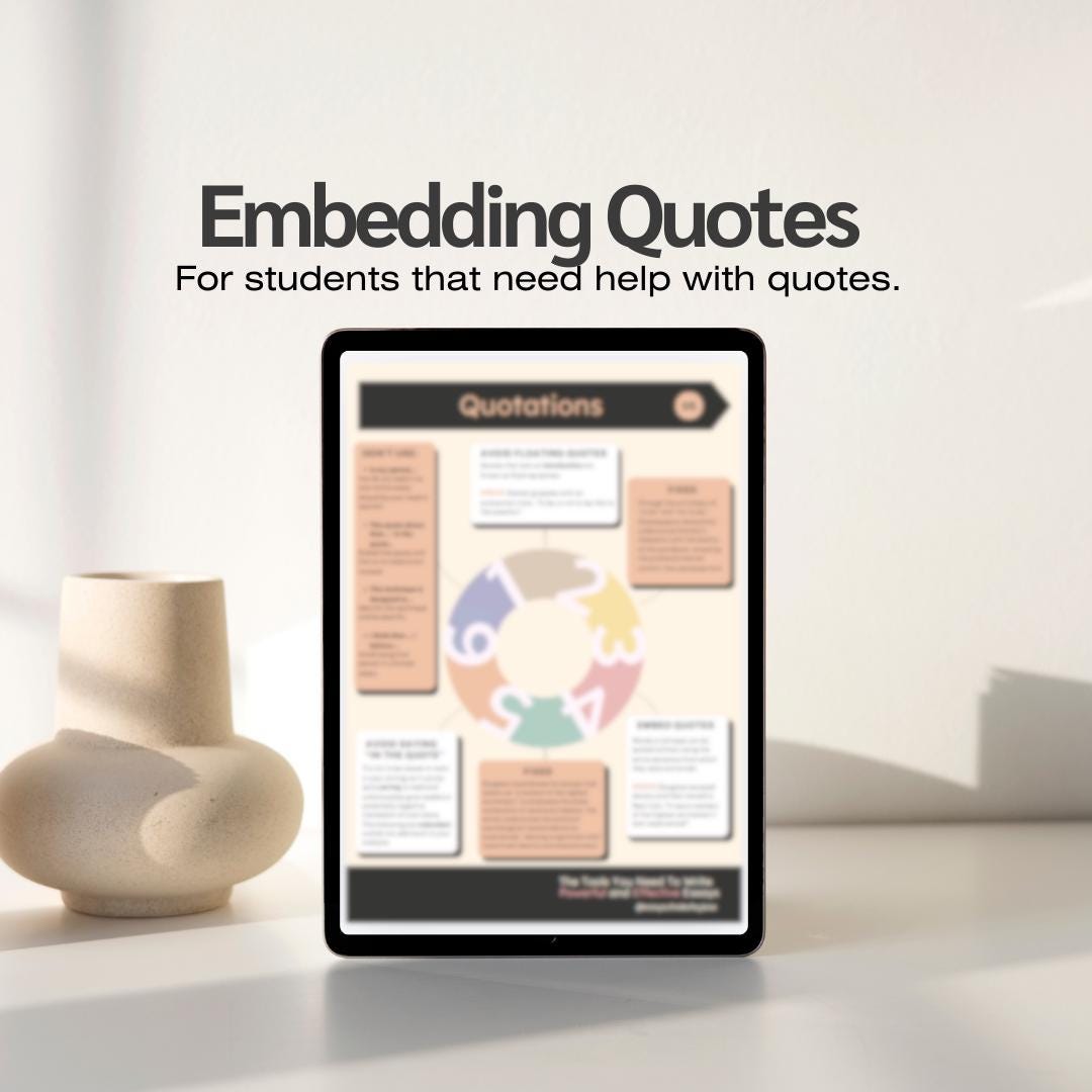 How to Embed Quotes: Techniques for Seamless Integration in Essays - Etsy