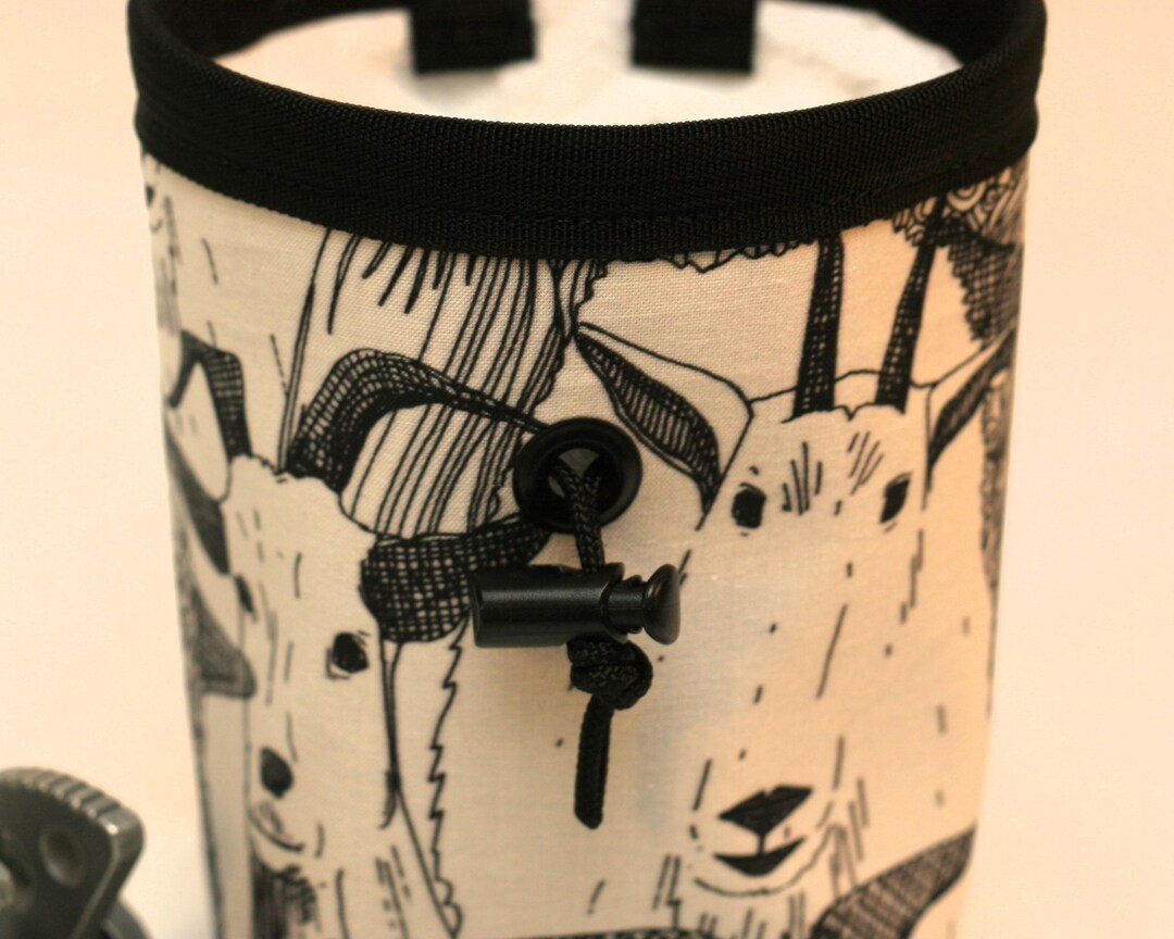 Mountain Goats, a Hand Crafted Chalk Bag and Belt, Rock Climbing. Rock ...