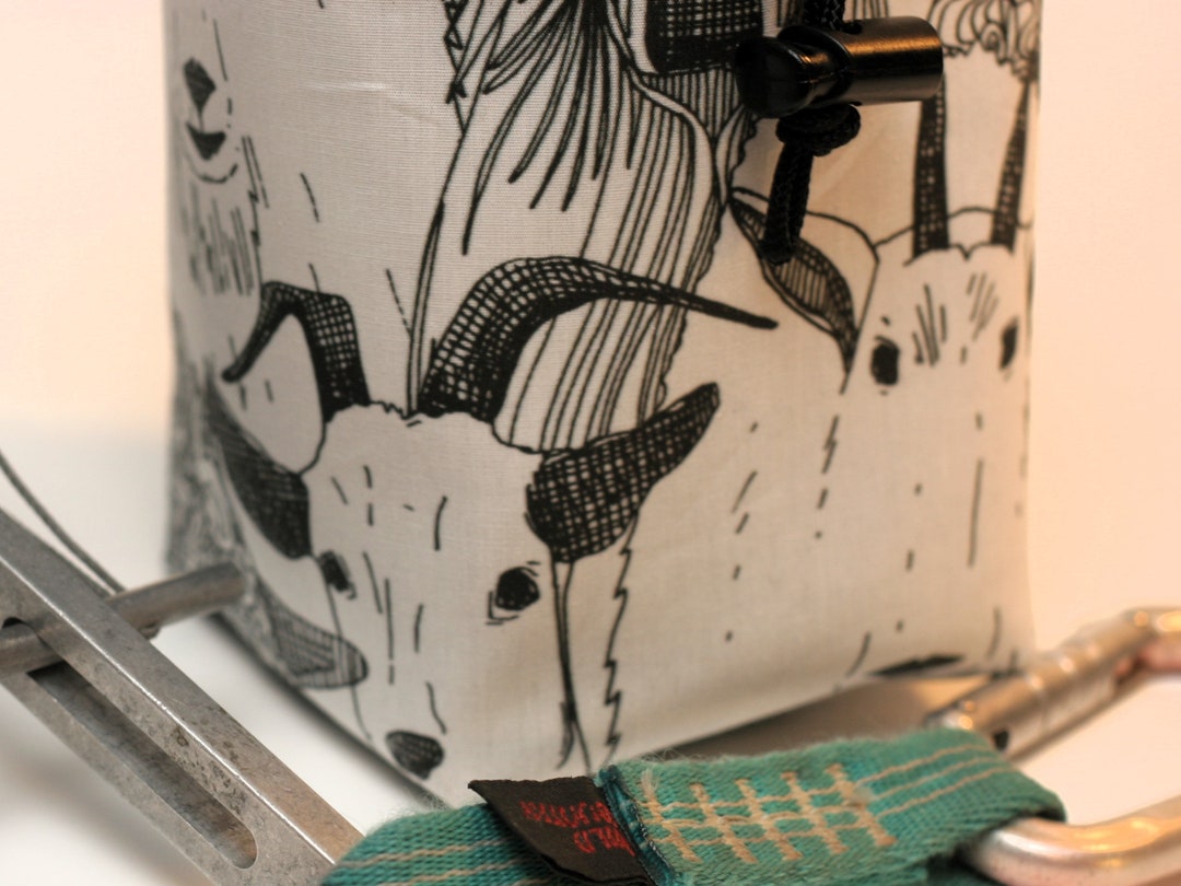 Mountain Goats a Hand Crafted Chalk Bag and Belt Rock - Etsy