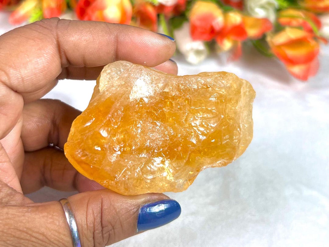 94 Gram Rainbow Citrine Stone: Natural Rough Crystal - Etsy
