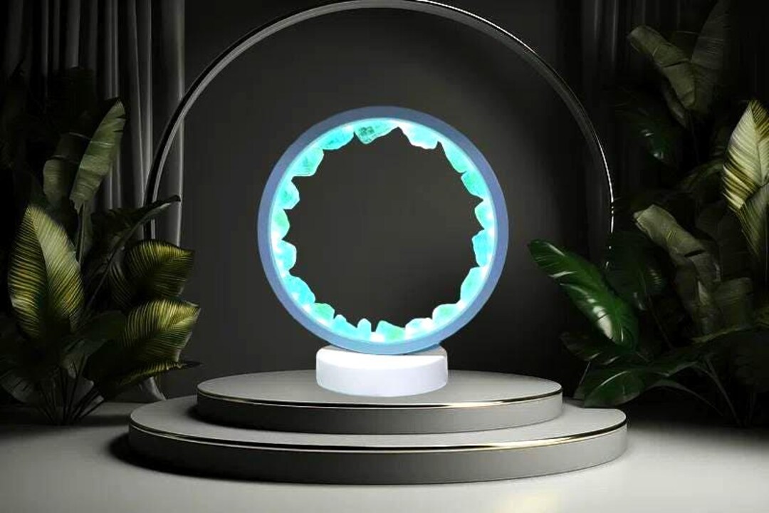 Veilleuse USB en cristal de fluorite verte - Lampe harmonisante pour la ...