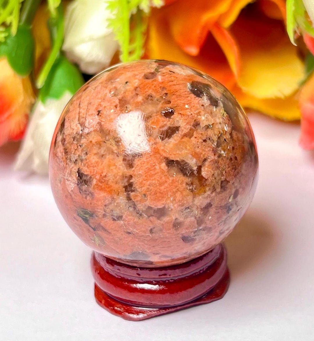 Rosophia Stone Sphere: Heart-centered Crystal (40 MM) - Etsy