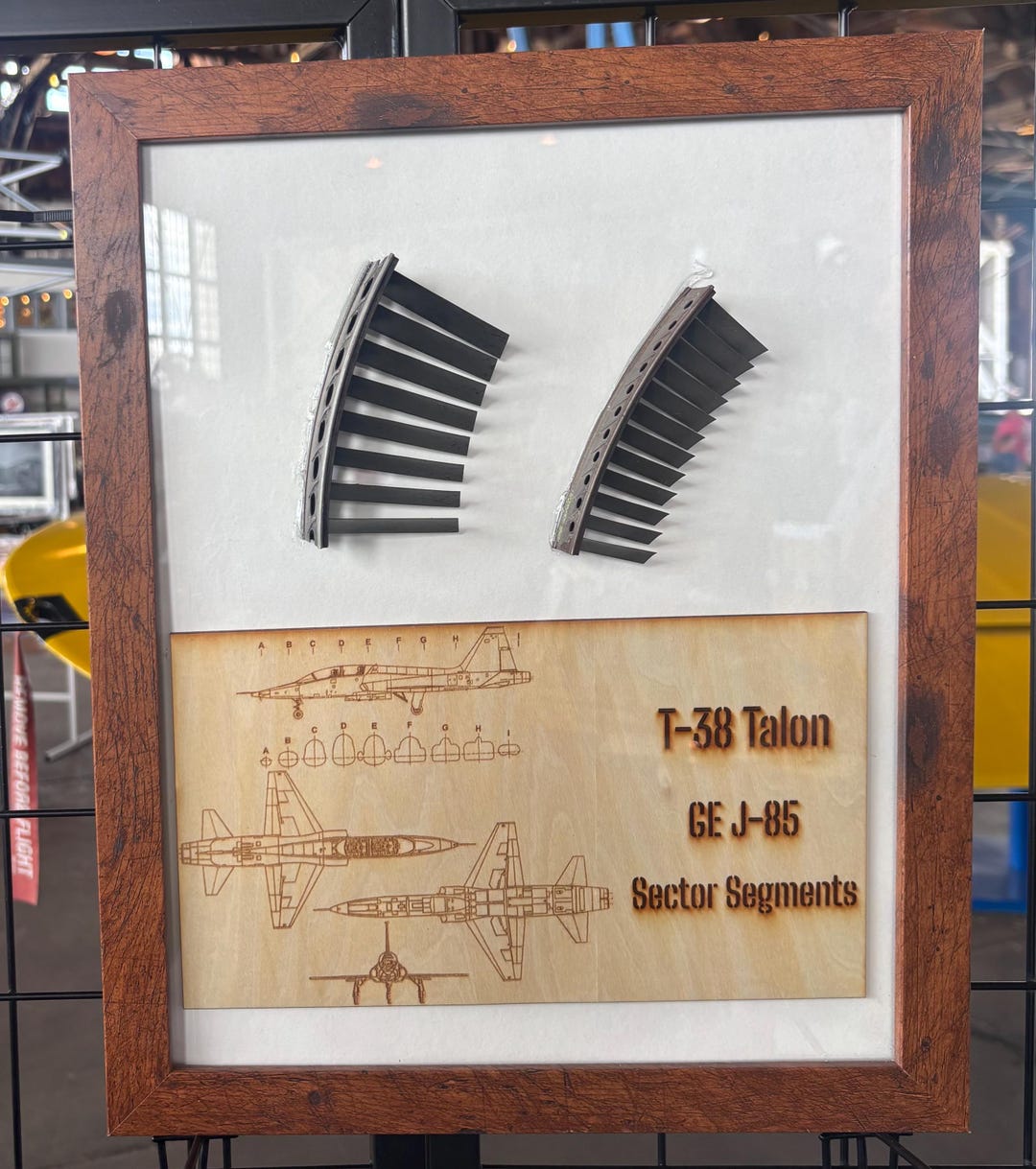 T-38 Talon GE J-85 Jet Engine Sector Segments Framed Display - Etsy