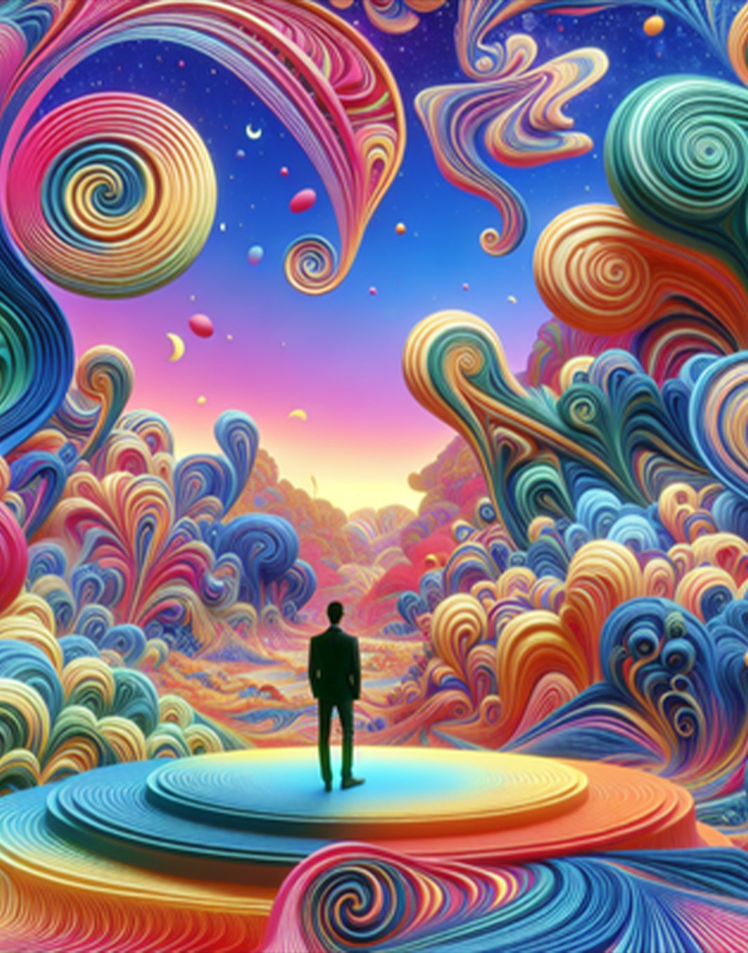 Free Your Mind Aesthetic Room Decor Psychedelic Mindfulness Dreamscape ...