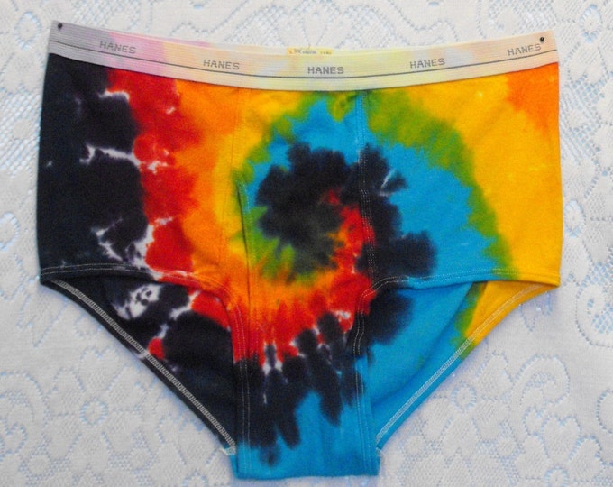 Tie Dye Rainbow Underwear Briefs for Men - Etsy