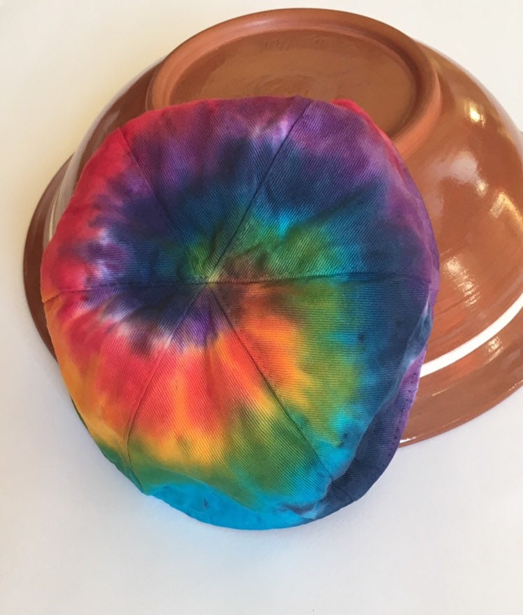 Rainbow Tie Dye Yarmulke/kippah | Etsy