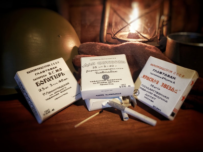 Soviet Wartime Display Papirosa Packs - Etsy