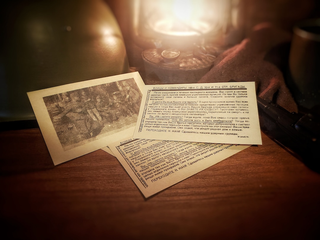 Soviet WWII Surrender Leaflet for Germans 1943 - Etsy