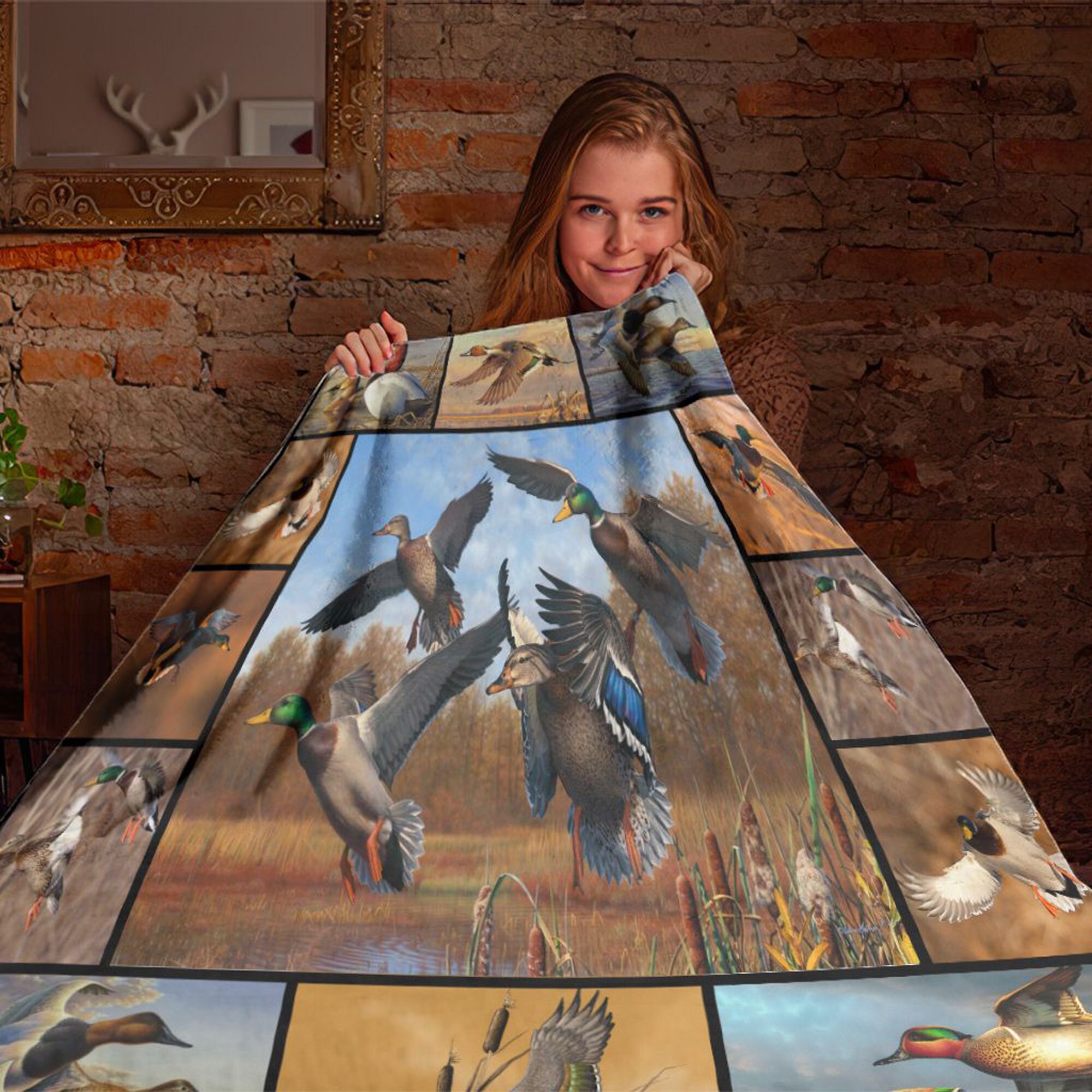 Duck Hunting Print Blanket