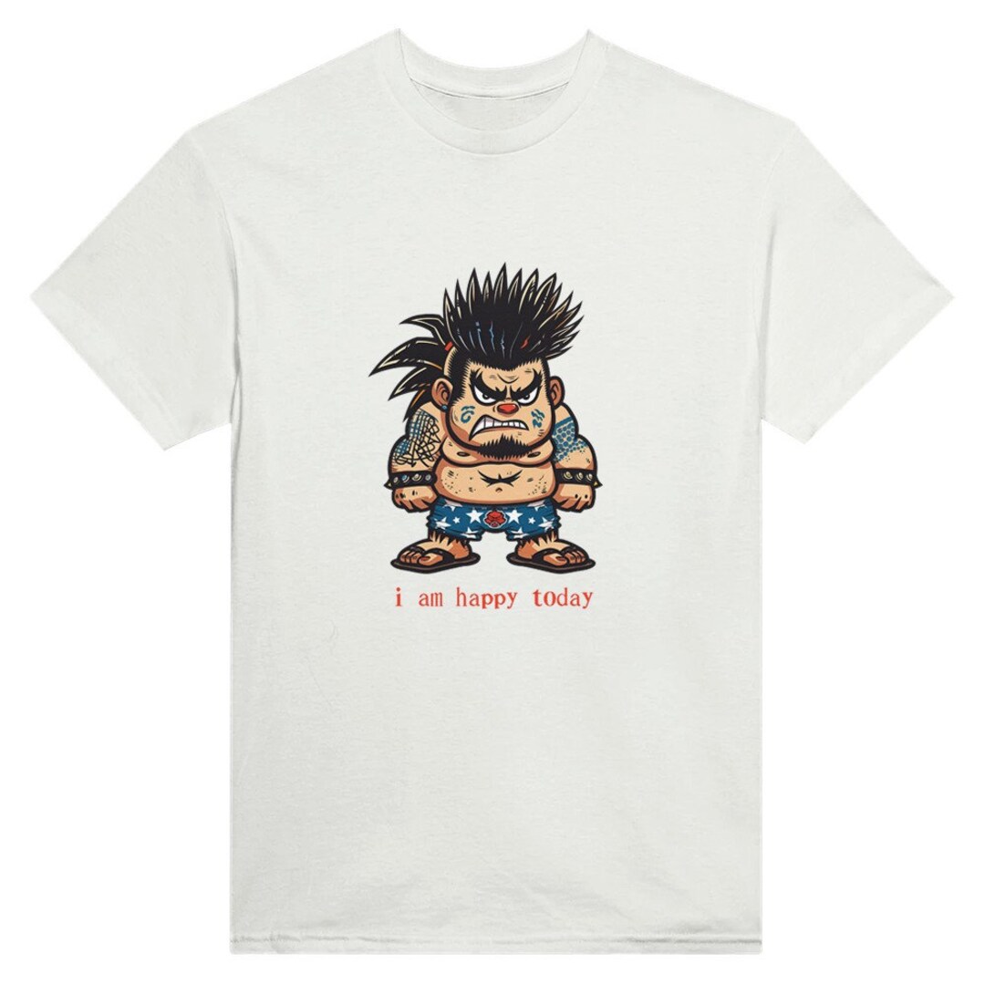 Angry Sumo Punk T-shirt Unique Design With Attitude and Humor ...