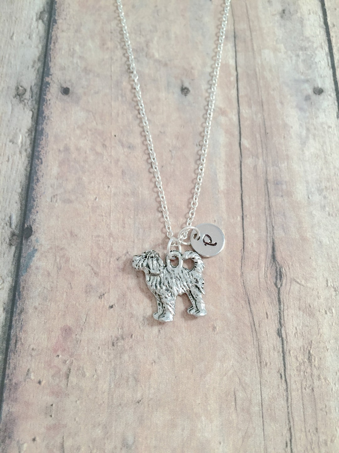 Labradoodle Initial Necklace: Dog Breed Jewelry, Doodle Necklace - Etsy