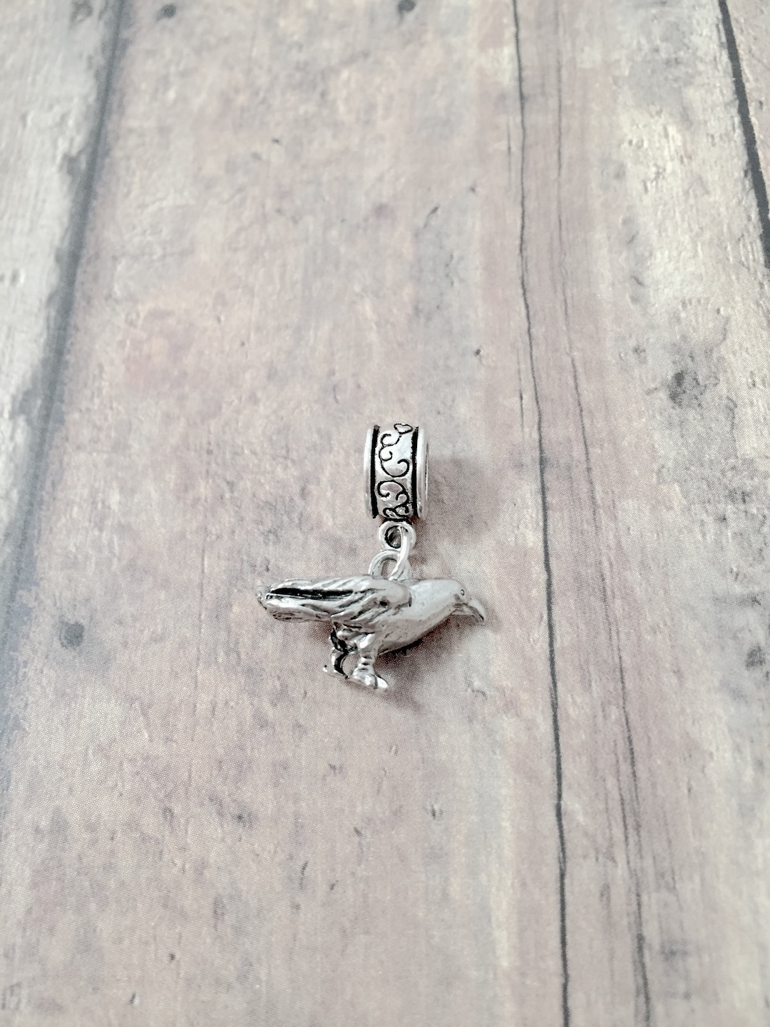 Raven Pendant: Bird Jewelry, Crow Charm - Etsy