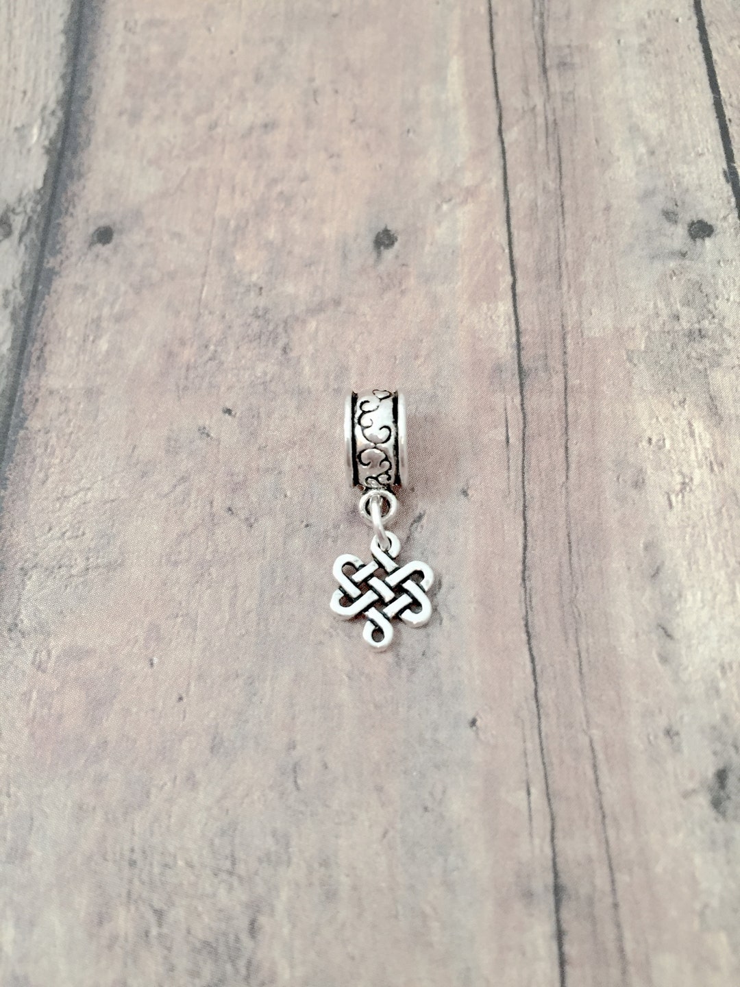 Tiny Endless Knot Pendant (1 Piece) - Silver Endless Knot Charm ...