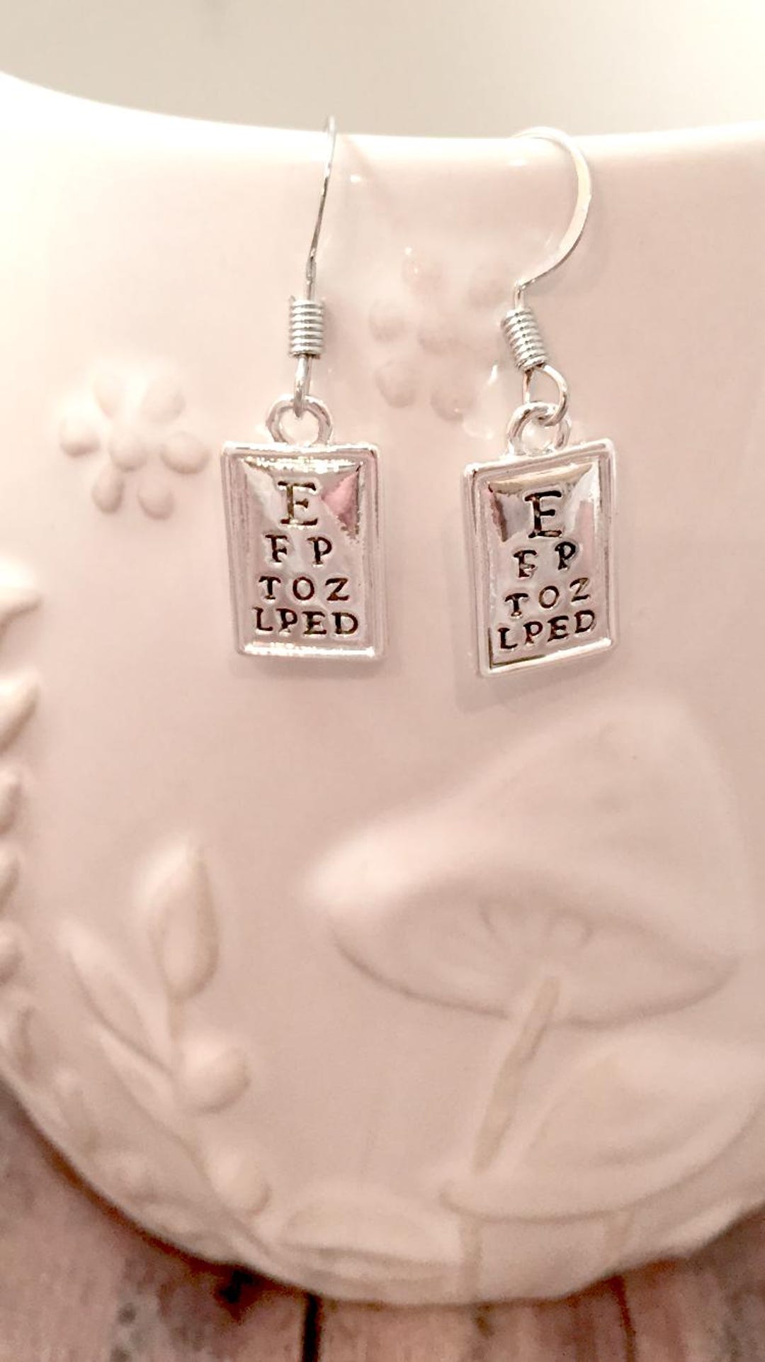Eye Chart Earrings - Eye Chart Jewelry, Snellen Chart Jewelry ...