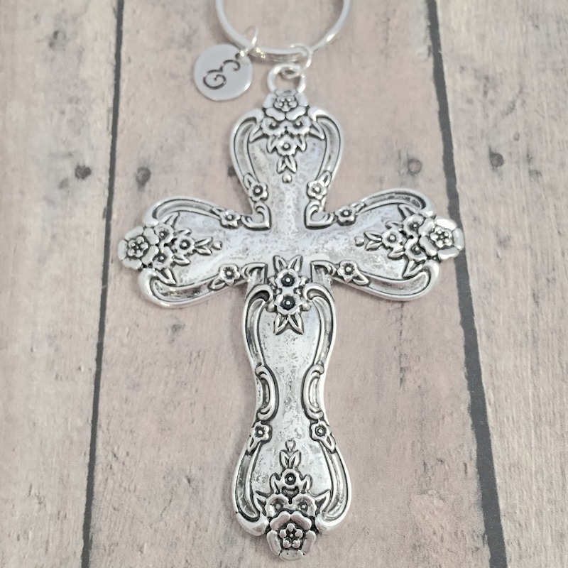 Cross Keychain - Etsy