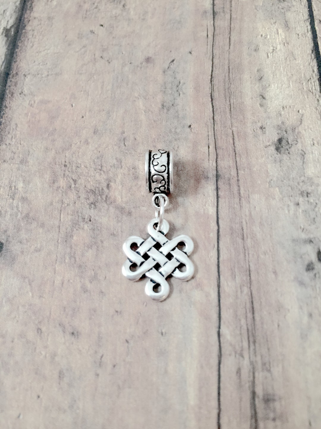 Endless Knot Pendant (1 Piece) - Silver Endless Knot Charm, Eternal ...