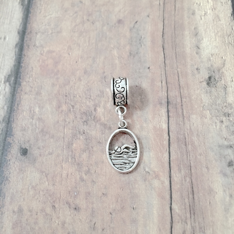 Swimmer Charm - Etsy