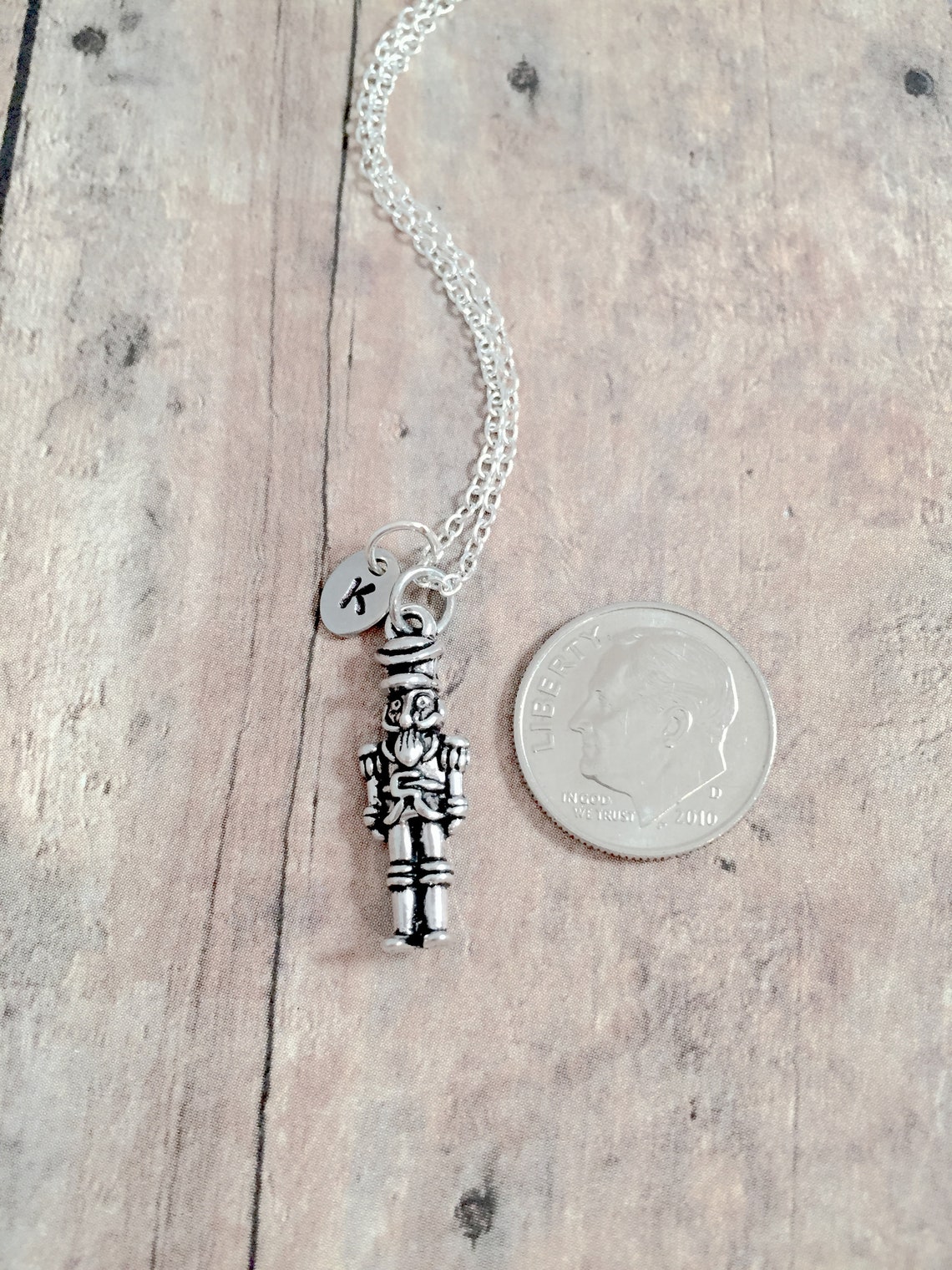 Nutcracker Initial Necklace Nutcracker Jewelry Ballet - Etsy
