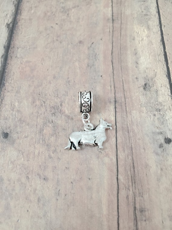 Corgi Pendant 1 Piece Silver Corgi Charm Dog Charm Corgi - Etsy
