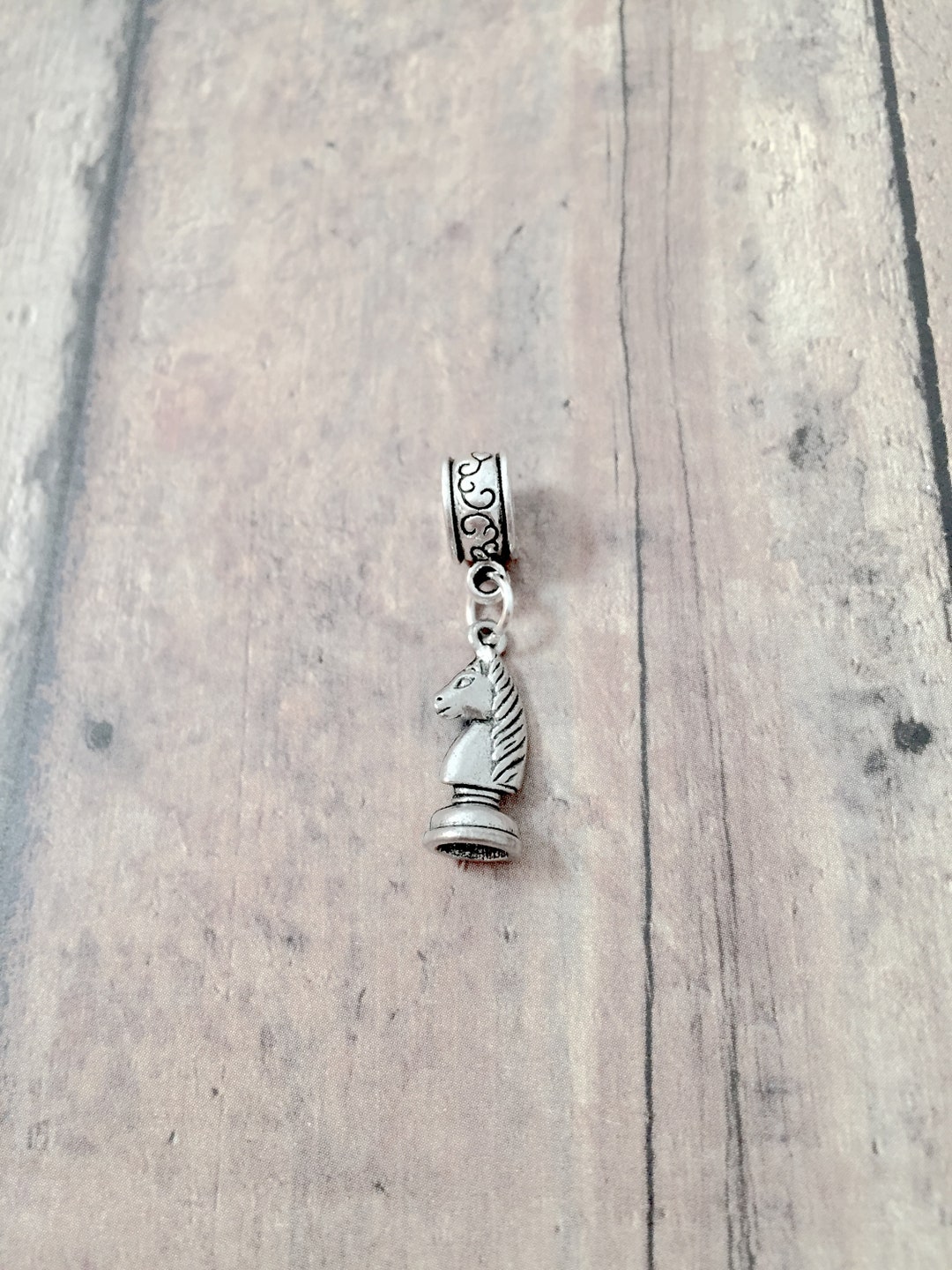 Chess Piece Pendant (1 Piece) - Silver Chess Charm, Chess Club Charm ...