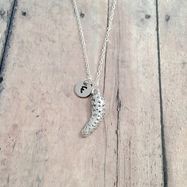 Pickle Necklace - Etsy