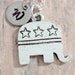 Republican Elephant Initial Necklace - Elephant Jewelry, Republican ...