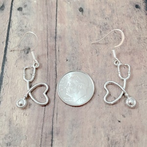 Stethoscope Earrings: Medical Jewelry, Nurse Earrings - Etsy