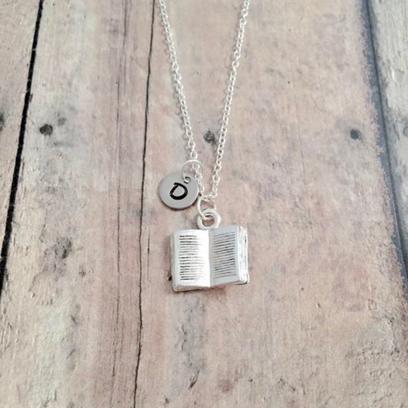 Book Necklace - Etsy