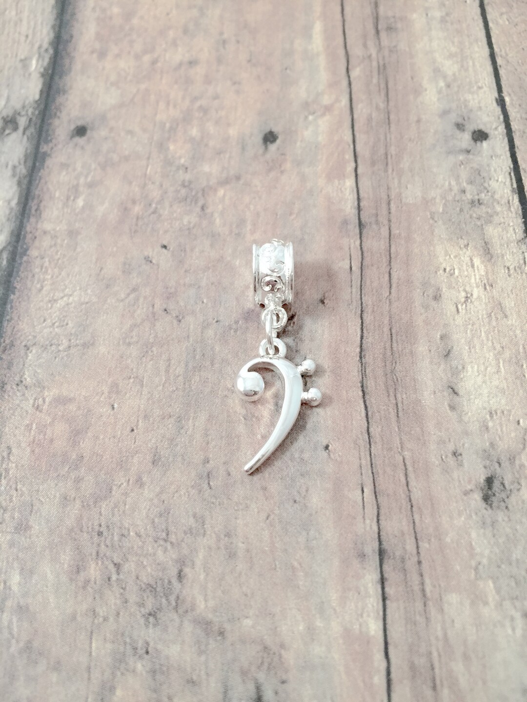 Bass Clef Charm: Music Pendant, Band Gift - Etsy