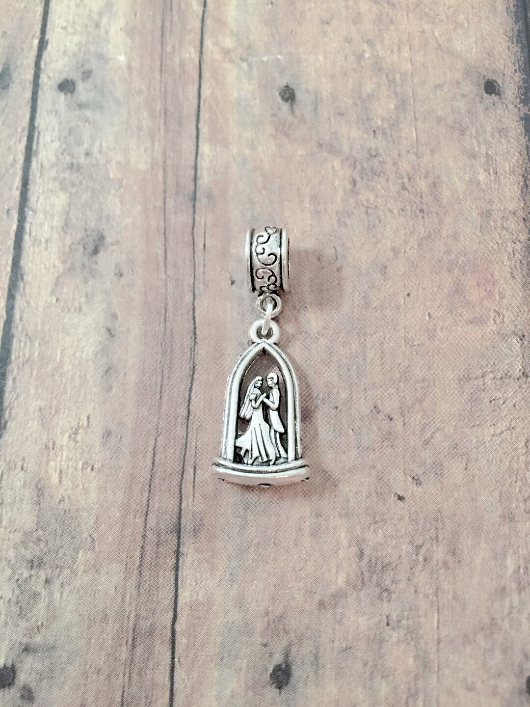 Bride and Groom Pendant (1 Piece) - Silver Bride and Groom Charm ...