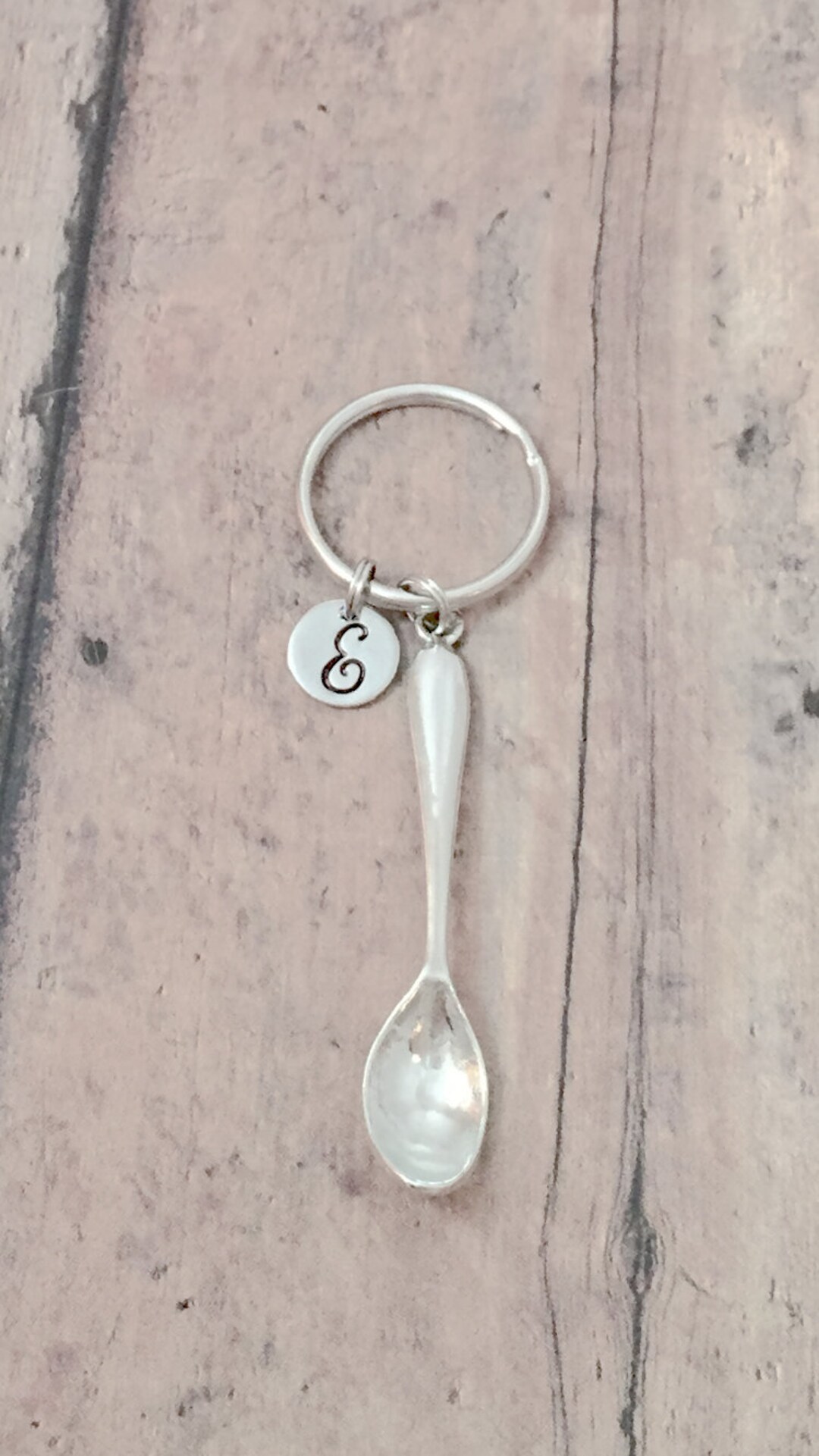 Spoon Initial Key Ring - Silver Spoon Keychain, Spoon Accessories ...