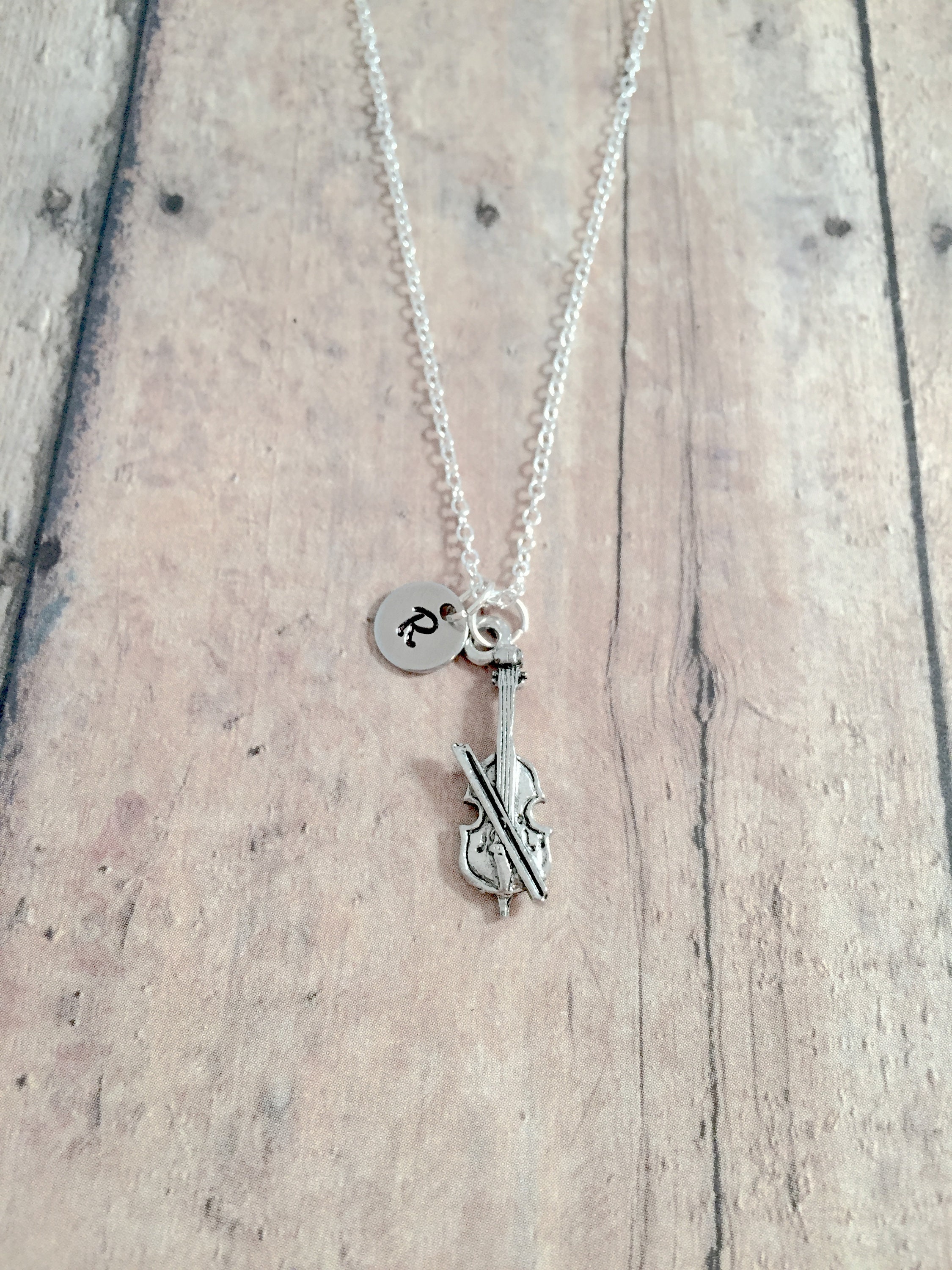 Cello Charm Necklace - Etsy