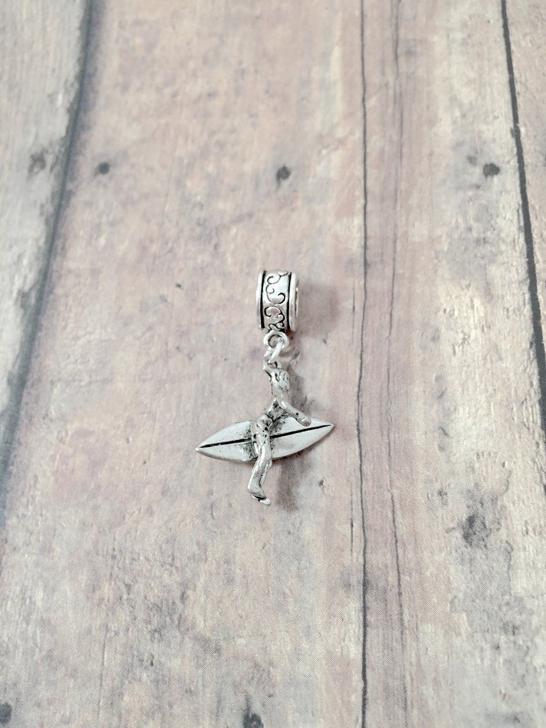 Surfer Pendant (1 Piece) - Surfer Jewelry, Beach Jewelry, Ocean Jewelry ...