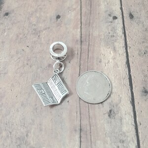 Newspaper Pendant 1 Piece Silver Newspaper Charm, Journalist Charm ...