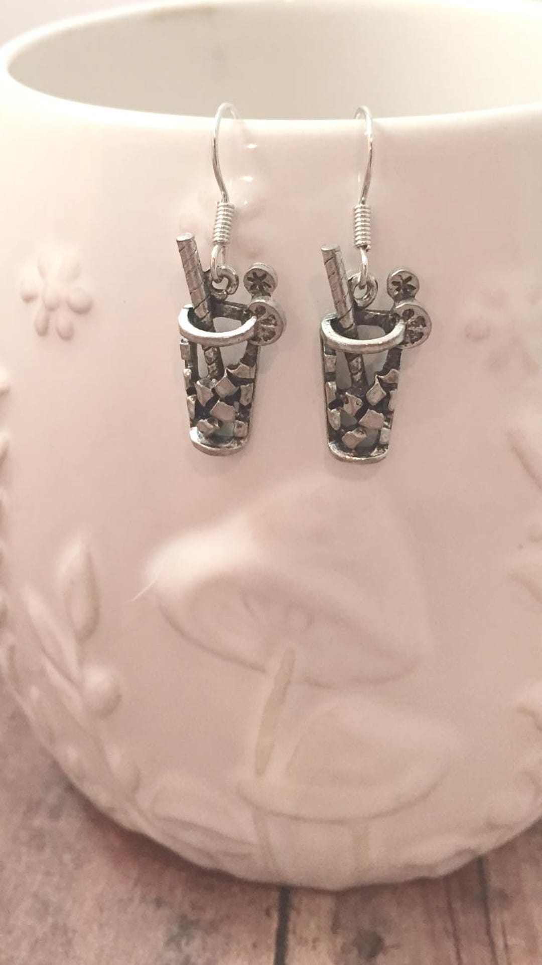 Iced Tea Earrings - Iced Tea Jewelry, Drink Jewelry, Beverage Jewelry ...