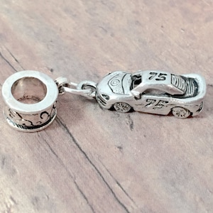 Race Car Pendant (1 Piece) - Race Car Jewelry, Car Racing Jewelry, Race ...